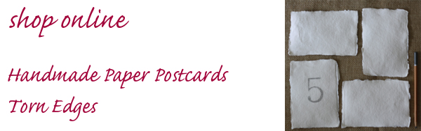 handmade paper postcards torn edges - UK Wedding Styling & Decor Blog ...